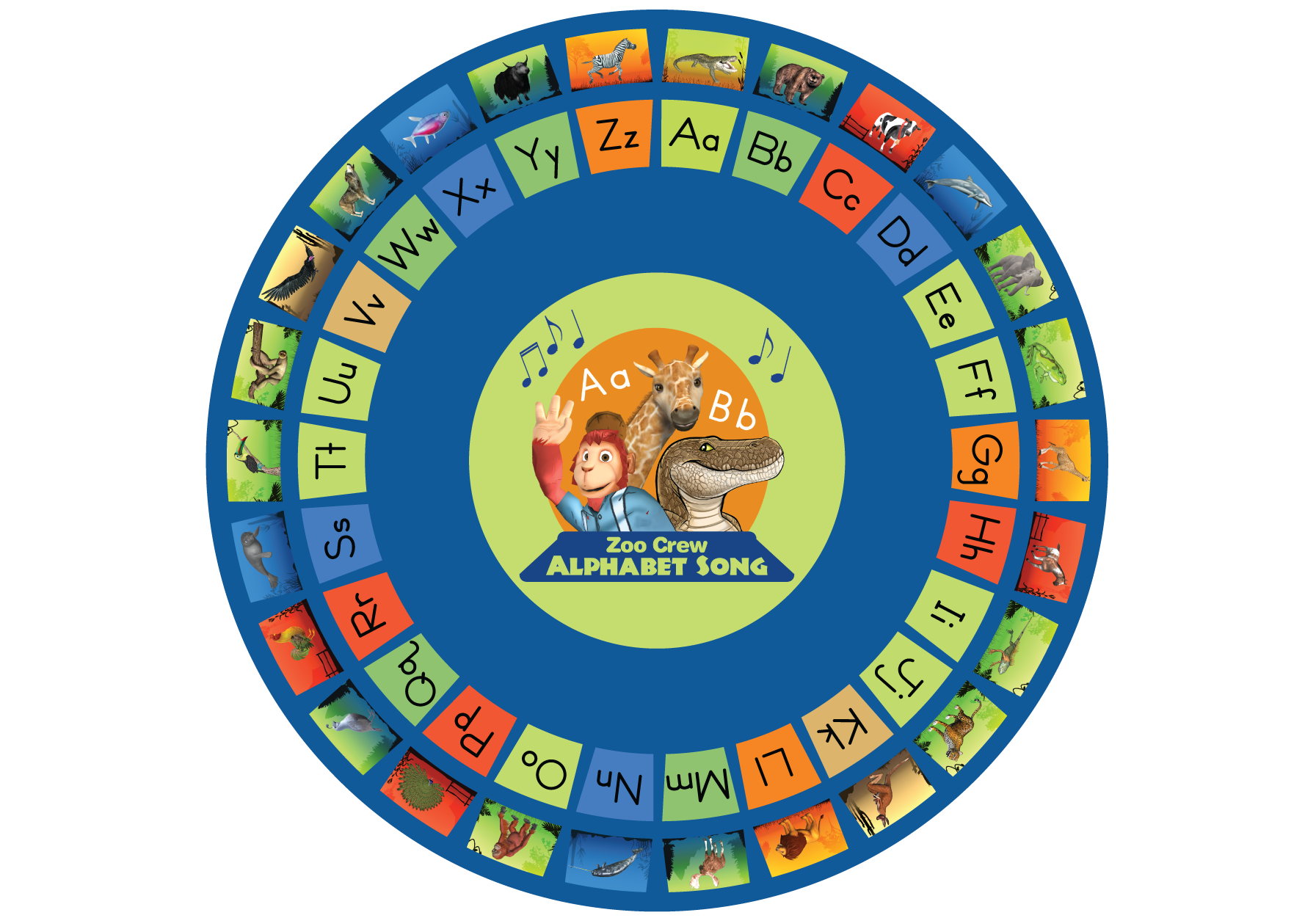 Zoo Crew Classroom Alphabet Rugs | Alive Studios | Supplemental Reading ...