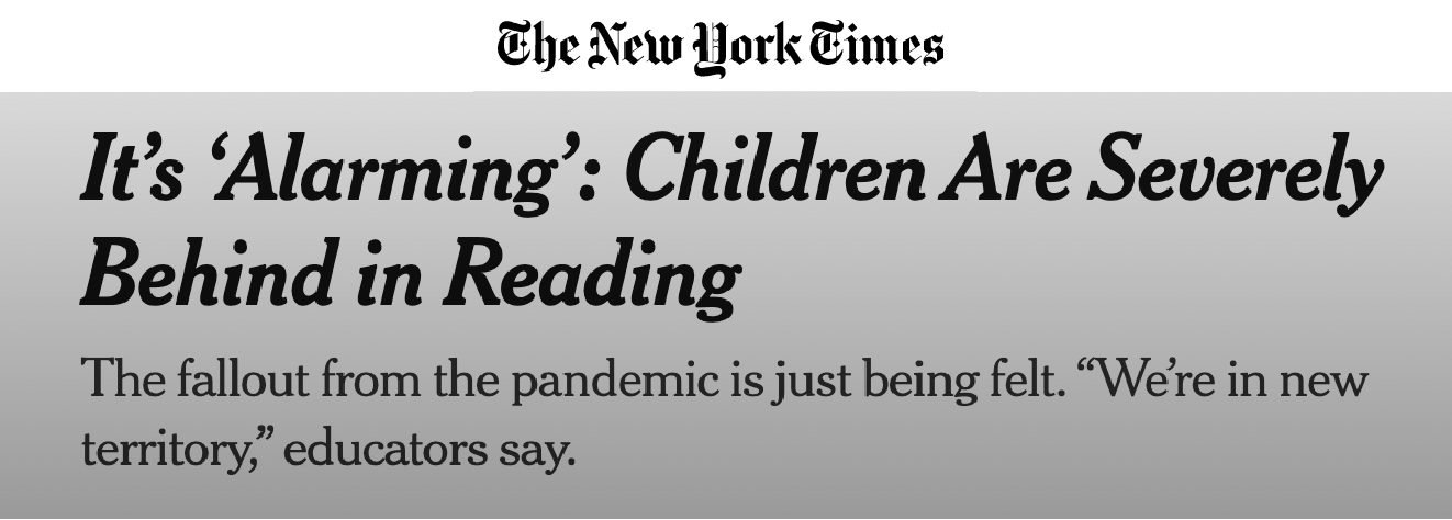 Response to the NYTimes article about America’s Reading Crisis | Alive ...