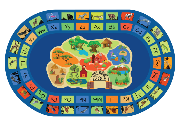 NEW Alphabet / Habitat Classroom Rugs | Alive Studios | Supplemental ...